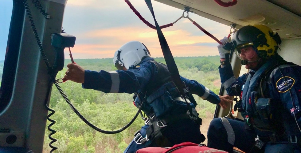 CareFlight helicopter in back-to-back missions across Top End again ...