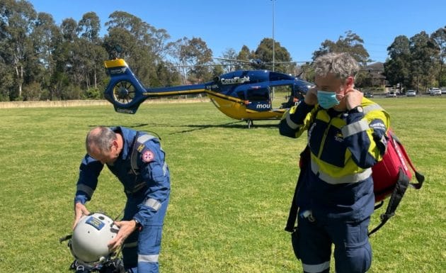 Mounties Care CareFlight Helicopter Rapid Response Service - CareFlight