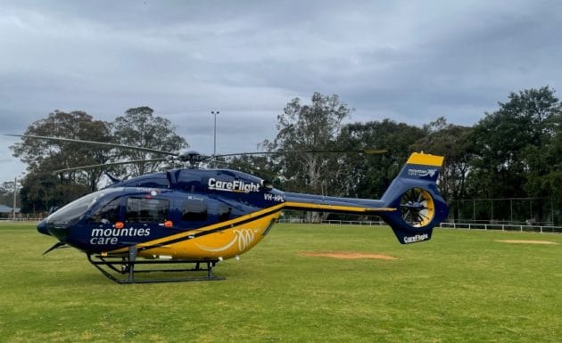 Mounties Care CareFlight Helicopter Rapid Response Service - CareFlight