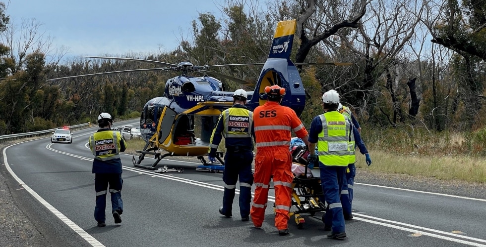 Multi-agency response to truck and car collision - CareFlight