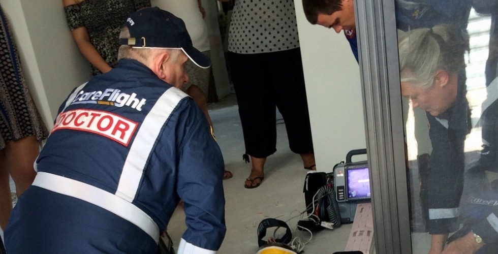 Chest injuries after fall from roof - CareFlight