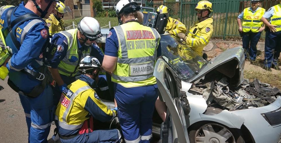 Trapped woman treated at scene of car and ice cream truck crash ...