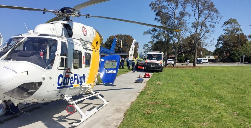 Man severs hand in angle grinder accident - CareFlight