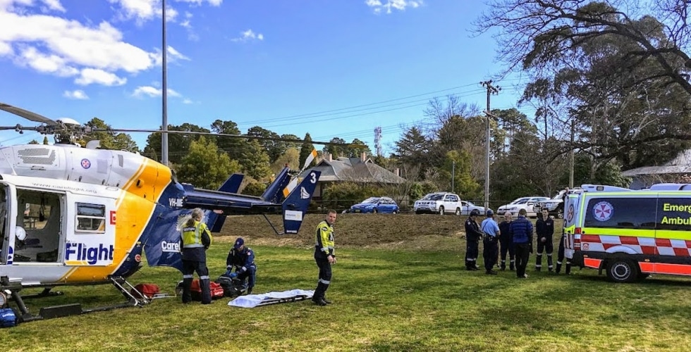 Man flown to hospital after falling from tree - CareFlight