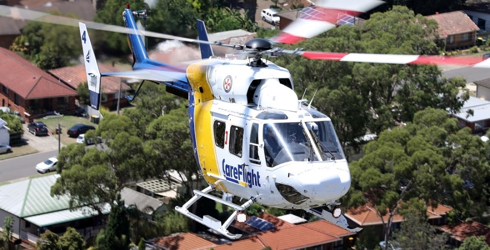 Man suffers serious head injury falling through roof - CareFlight
