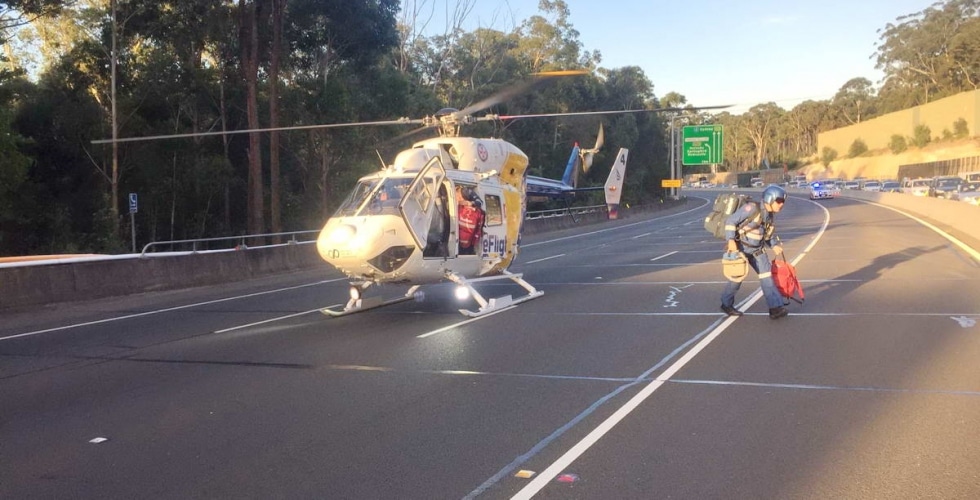 Several injured in multi-vehicle accident on motorway - CareFlight