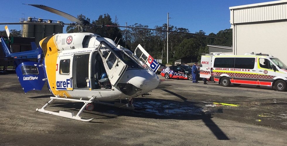 Man's foot amputated in home accident - CareFlight