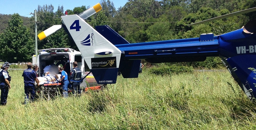 Trail bike rider flown to hospital - CareFlight