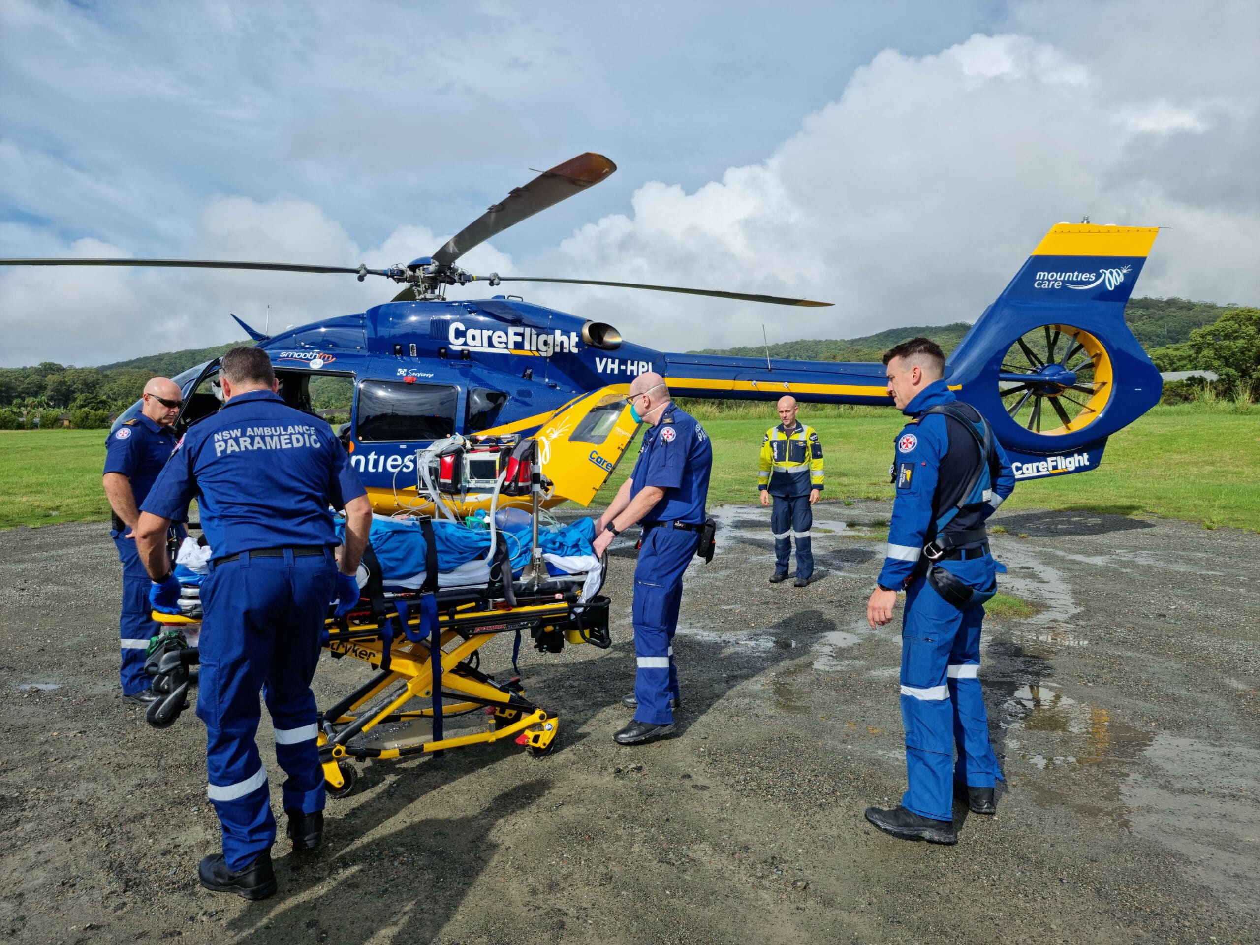 Man airlifted after crash in Tumbi Umbi - CareFlight