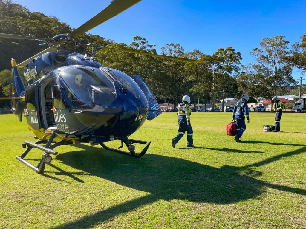 Pedestrian airlifted to hospital, Ettalong - CareFlight