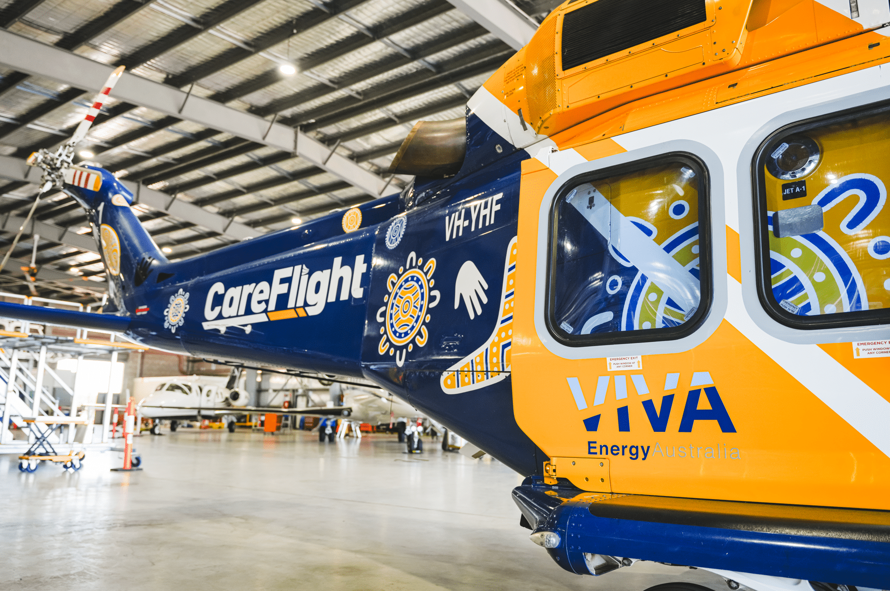 CareFlight unveils Indigenous Artwork on the NT Rescue Helicopter ...